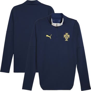 PUMA Men's Puma Blue Portugal National Team 2025 Quarter-Zip Training ...