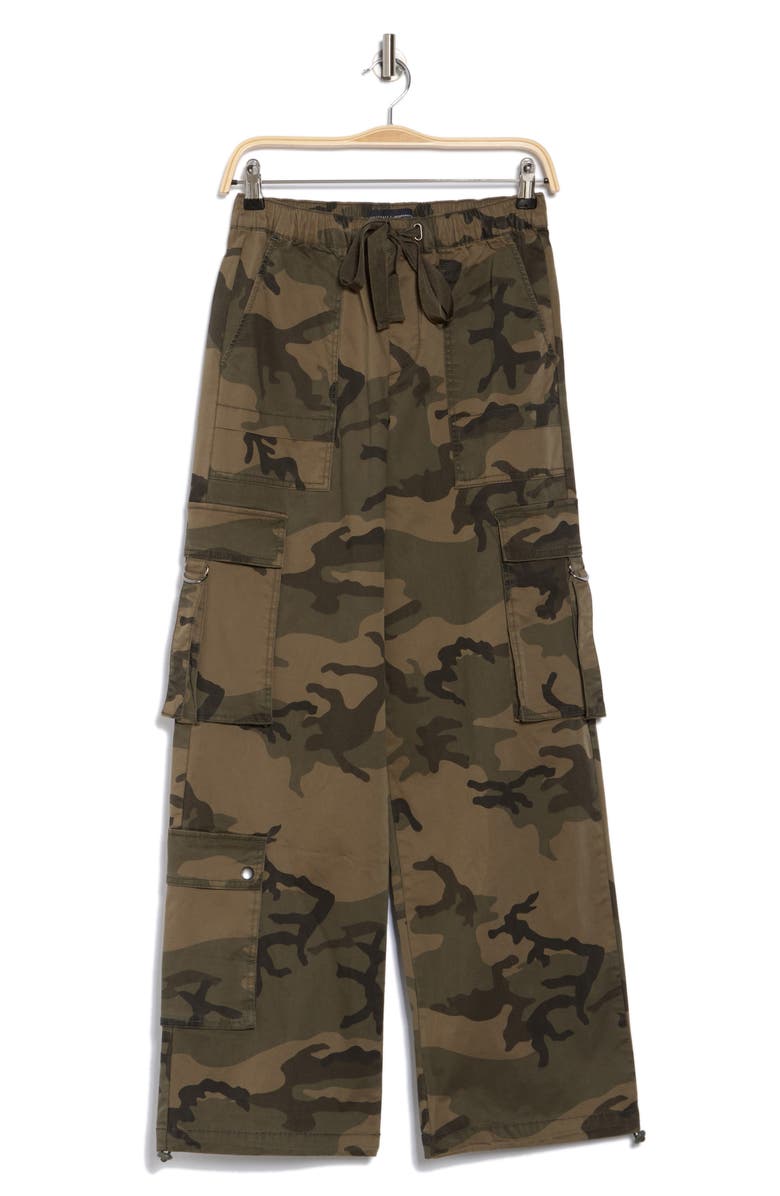 Sanctuary Camo Wide Leg Parachute Cargo Pants | Nordstrom