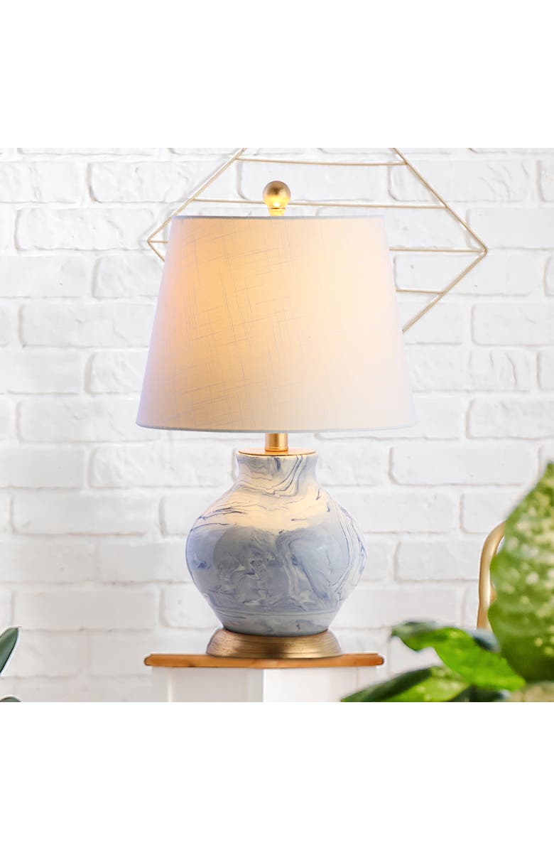 JONATHAN Y Holly Marbleized Ceramic LED Table Lamp | Nordstrom
