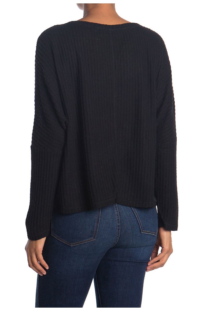 Heather by Bordeaux Long Dolman Sleeve Waffle Knit Pullover | Nordstromrack