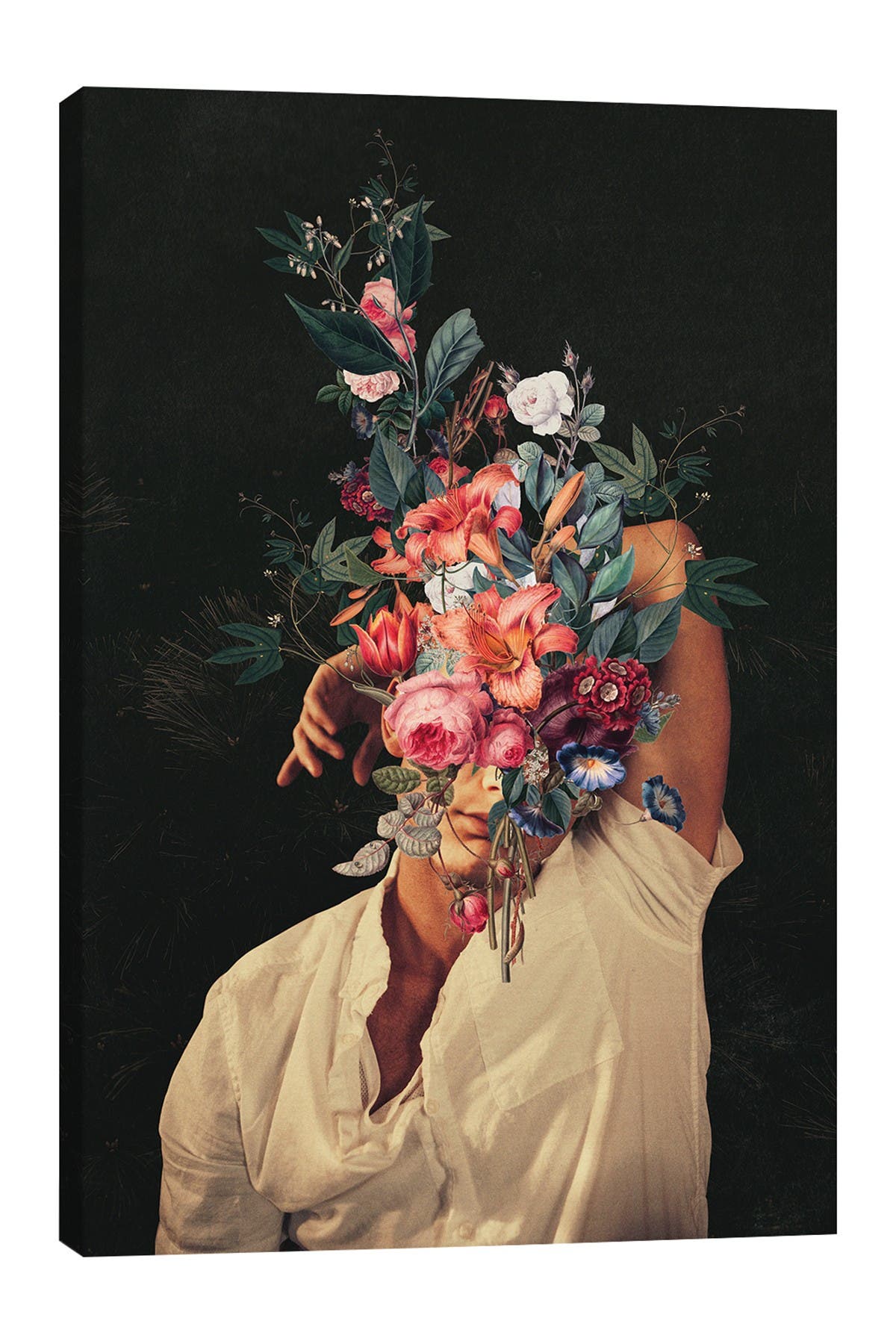 iCanvas Roses Bloomed Every Time I Thought Of You by Frank Moth Canvas ...