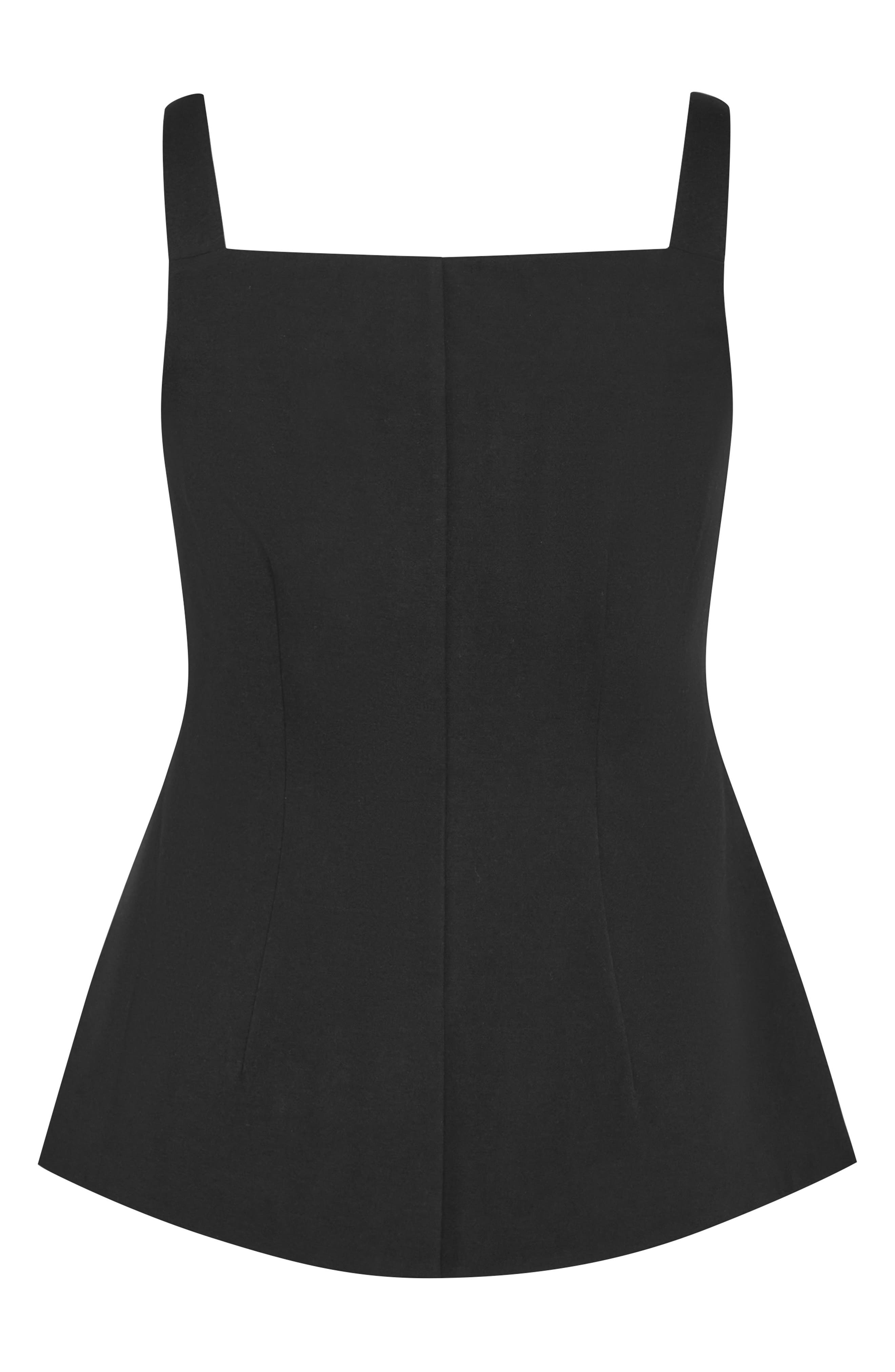 City Chic Peytonn Sleeveless Ponte Top | Nordstrom
