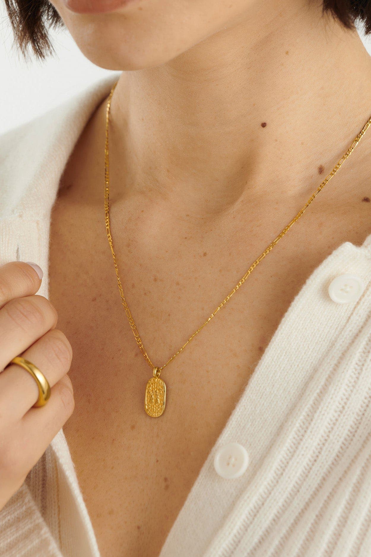 Katie Loxton 'Gemini' Waterproof Gold Zodiac Necklace | Nordstrom