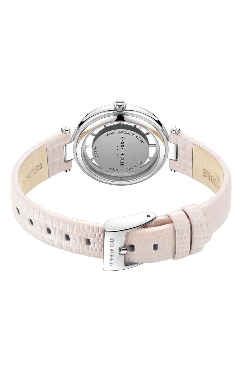 Kenneth Cole Transparency Leather Strap Watch, 34mm | Nordstromrack