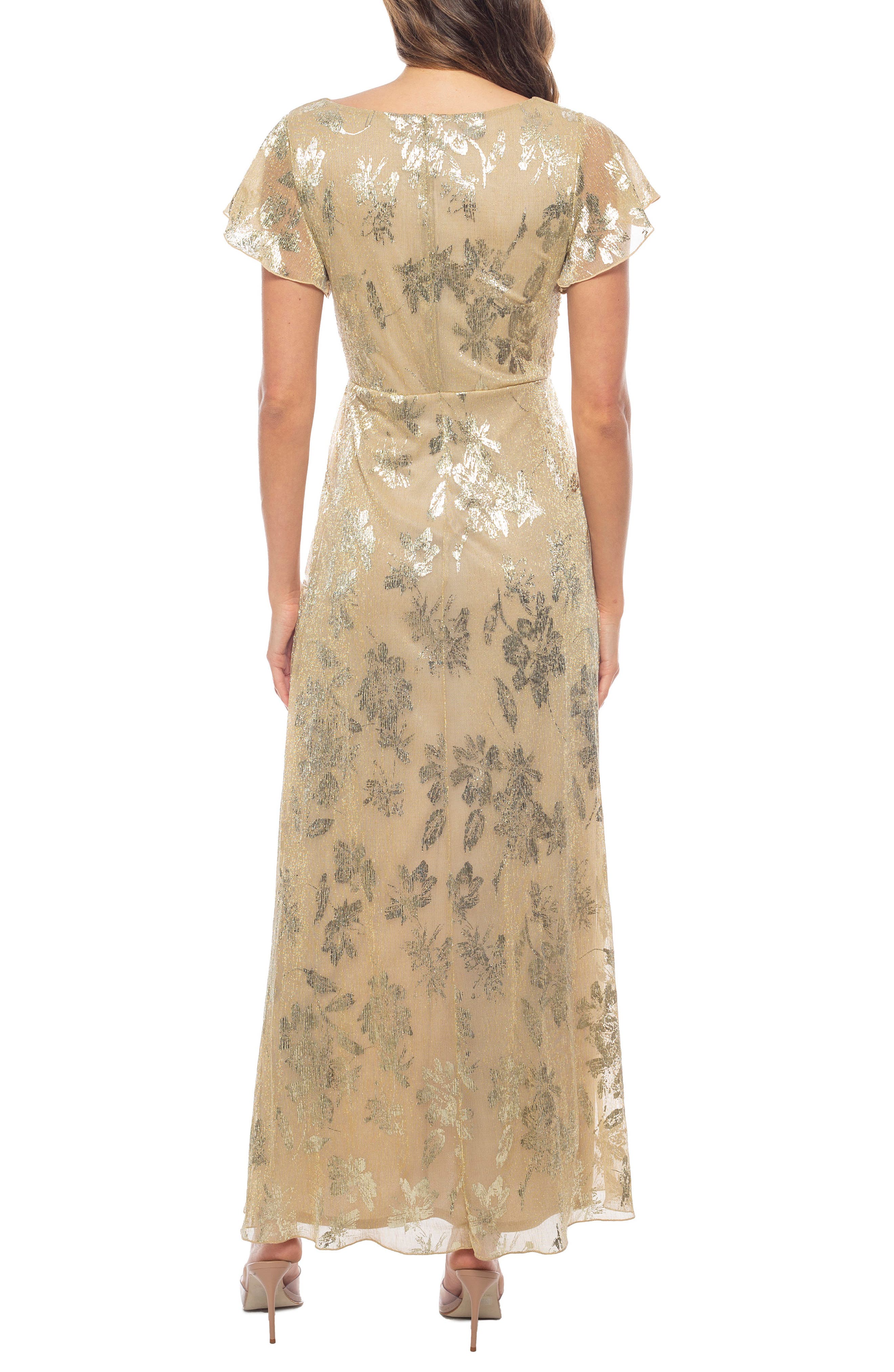 Marina Jacquard Metallic Gown | Nordstromrack