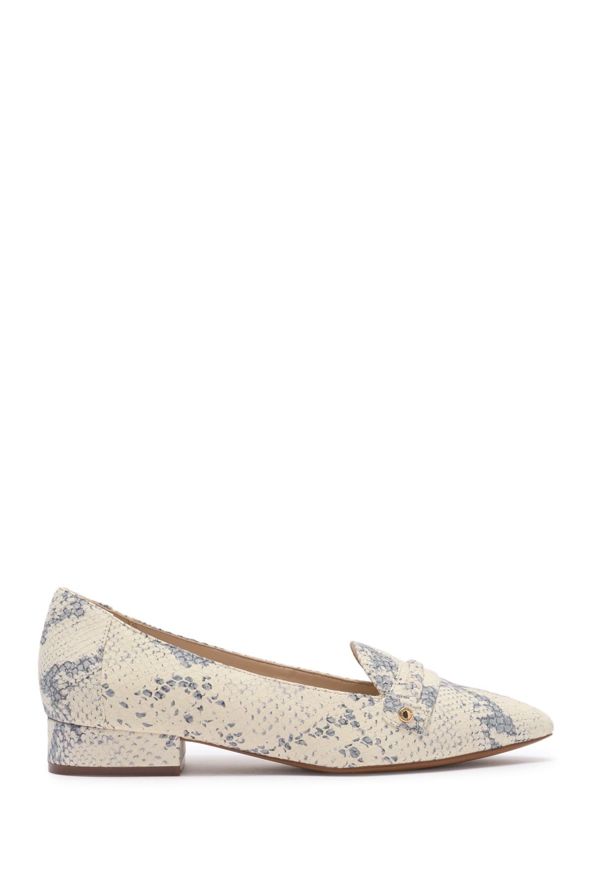 Cole Haan Mabel Skimmer Braided Snakeskin Embossed Leather Loafer ...