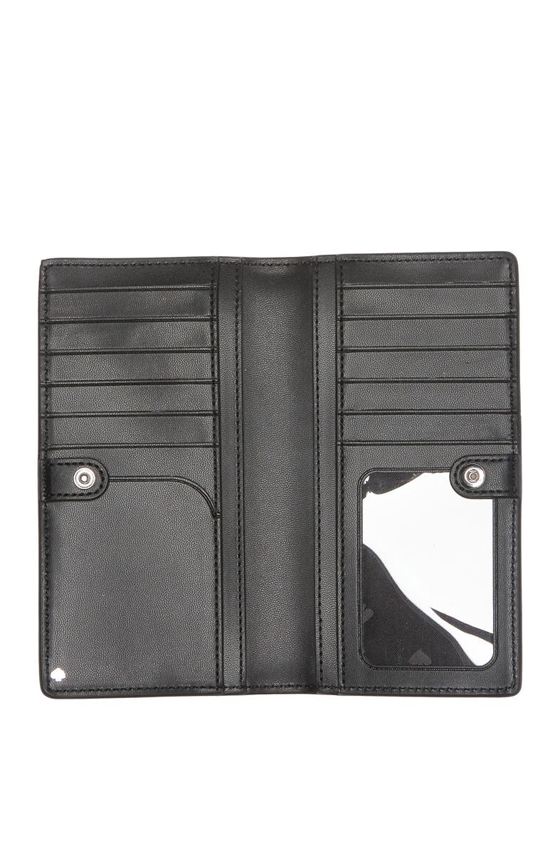 Kate Spade New York leather cameron york striped slim large bi-fold ...