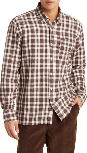 FORET Drift Plaid Cotton Button-Down Shirt | Nordstromrack