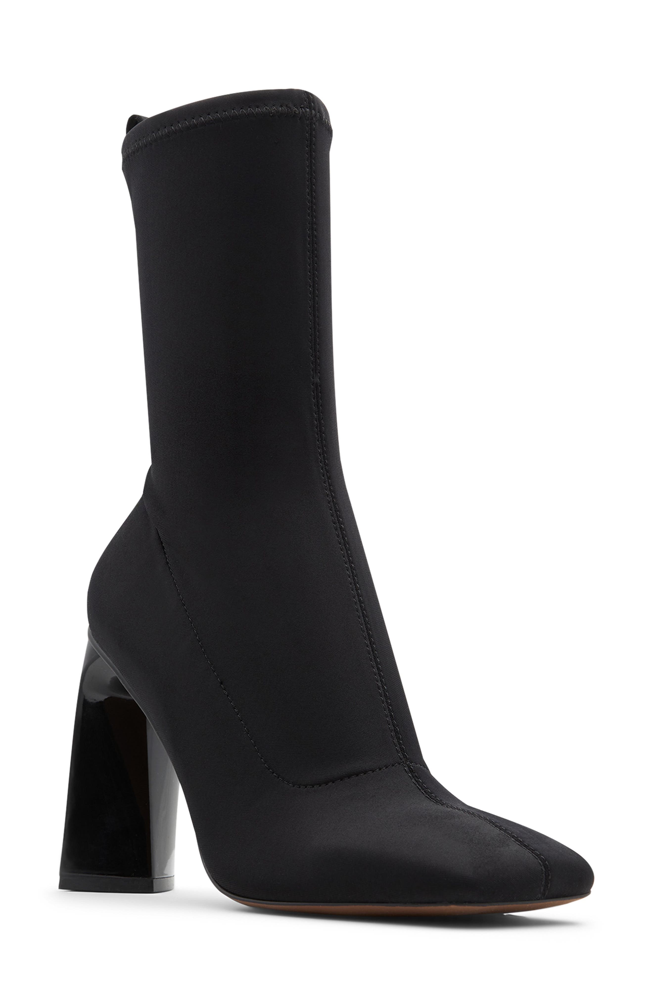 Call It Spring By Aldo Cecila Square Toe Satin Boot (Women) | Nordstromrack