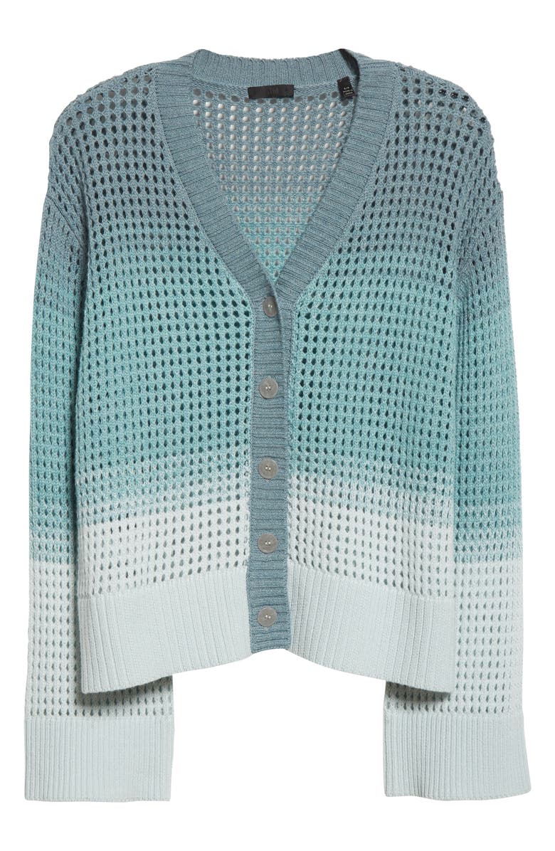 ATM Anthony Thomas Melillo Ombré Open Stitch Cardigan Sweater ...