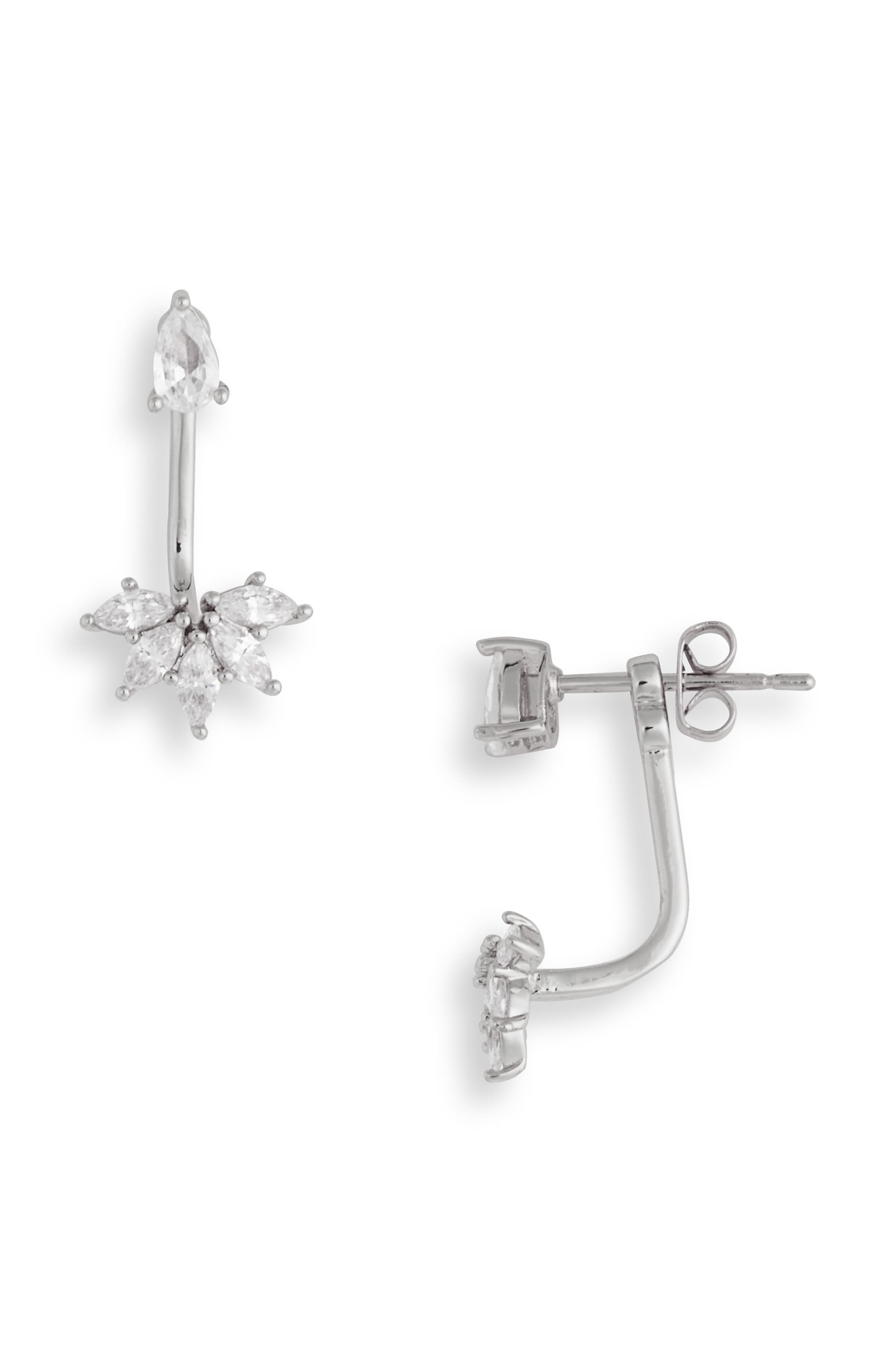 NORDSTROM RACK CZ Starburst Jacket Earrings | Nordstromrack