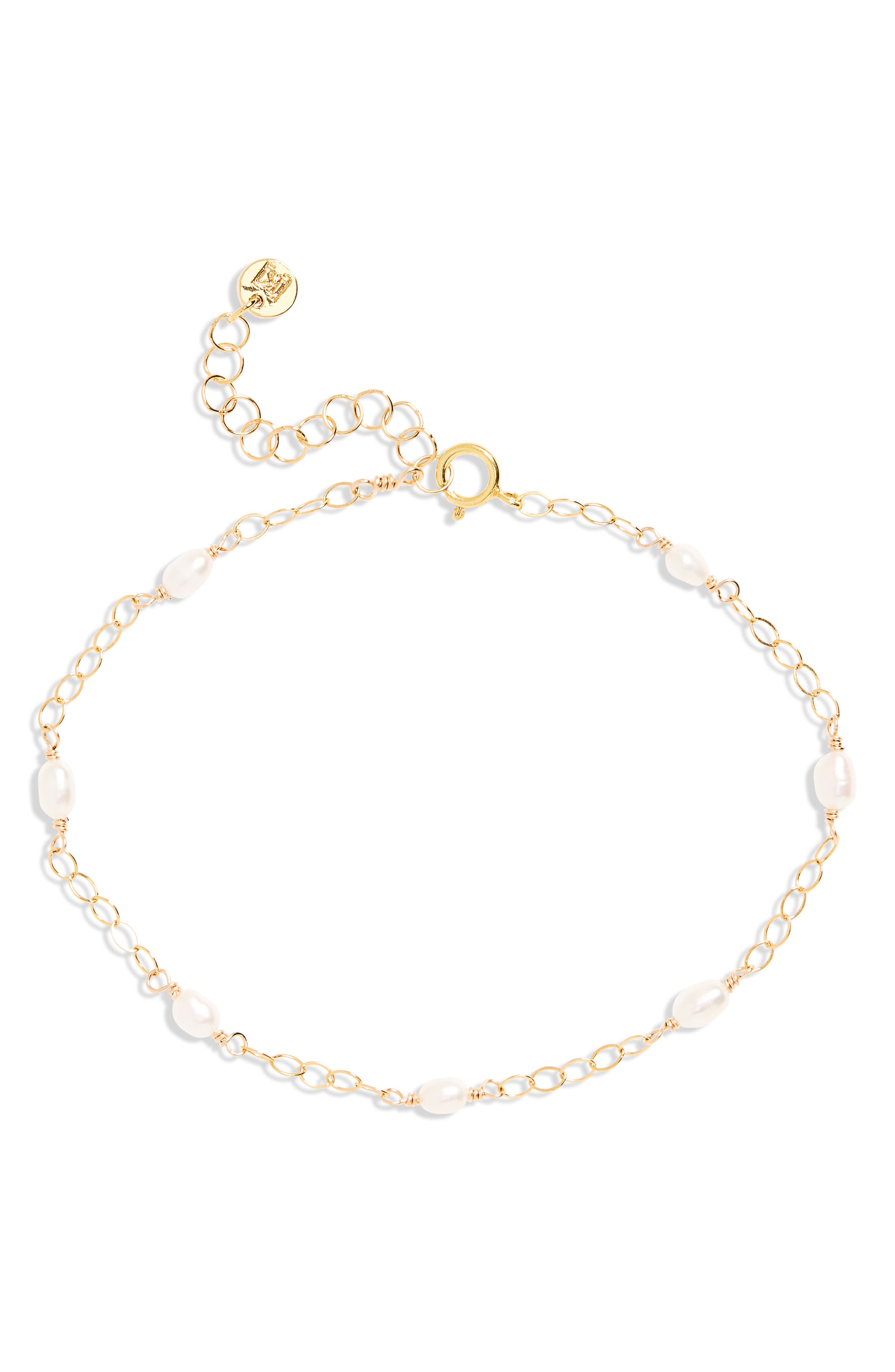 ki-ele Sarah Pearl Station Bracelet | Nordstrom