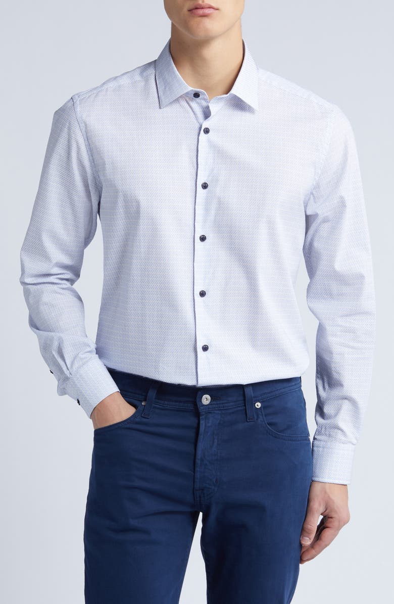 Scott Barber Dobby Micropattern Textured Button-Up Shirt | Nordstromrack