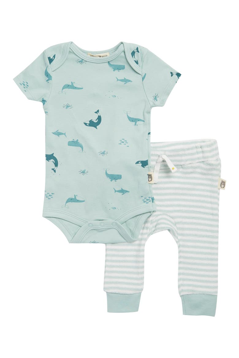 RABBIT AND BEAR ORGANIC Kids' Bodysuit & Pants Set (Men) | Nordstromrack
