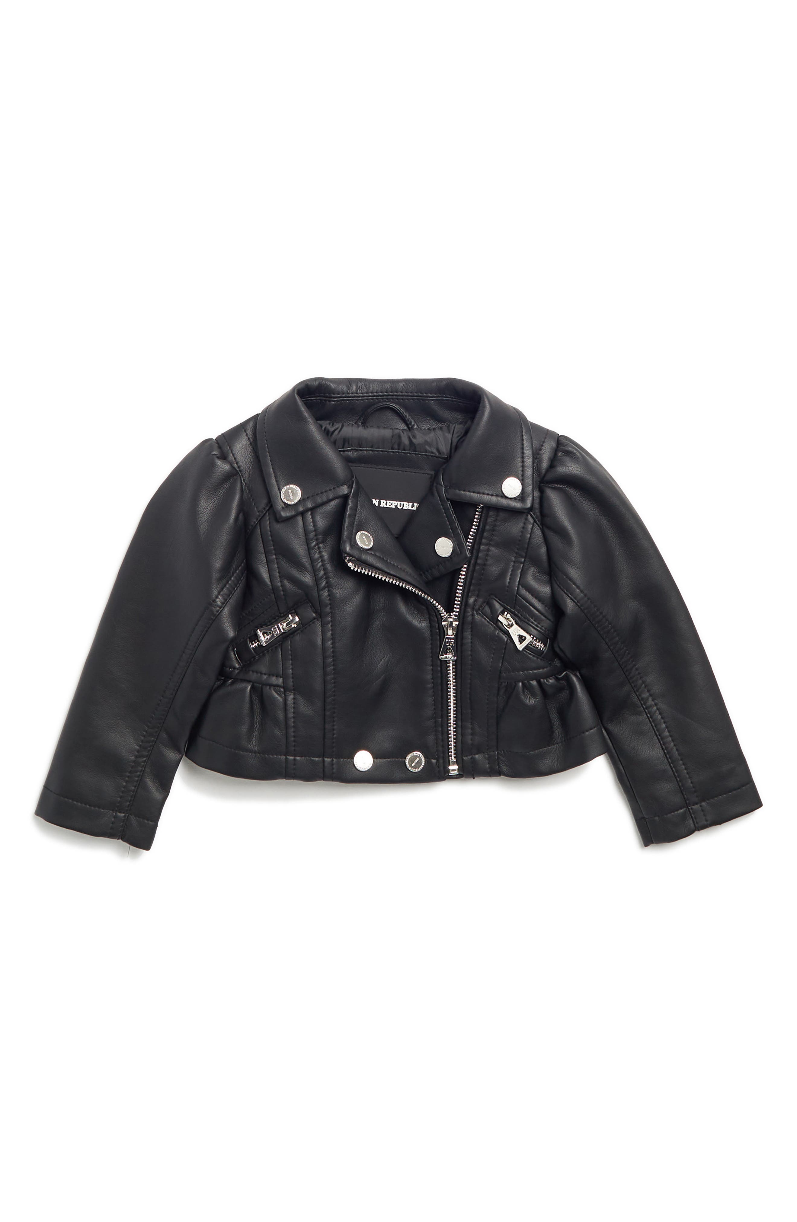 Urban Republic Peplum Faux Leather Moto Jacket | Nordstromrack