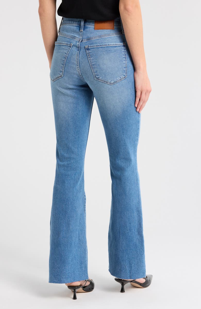 Lucky Brand Stevie Raw Hem High Waist Flare Jeans | Nordstromrack