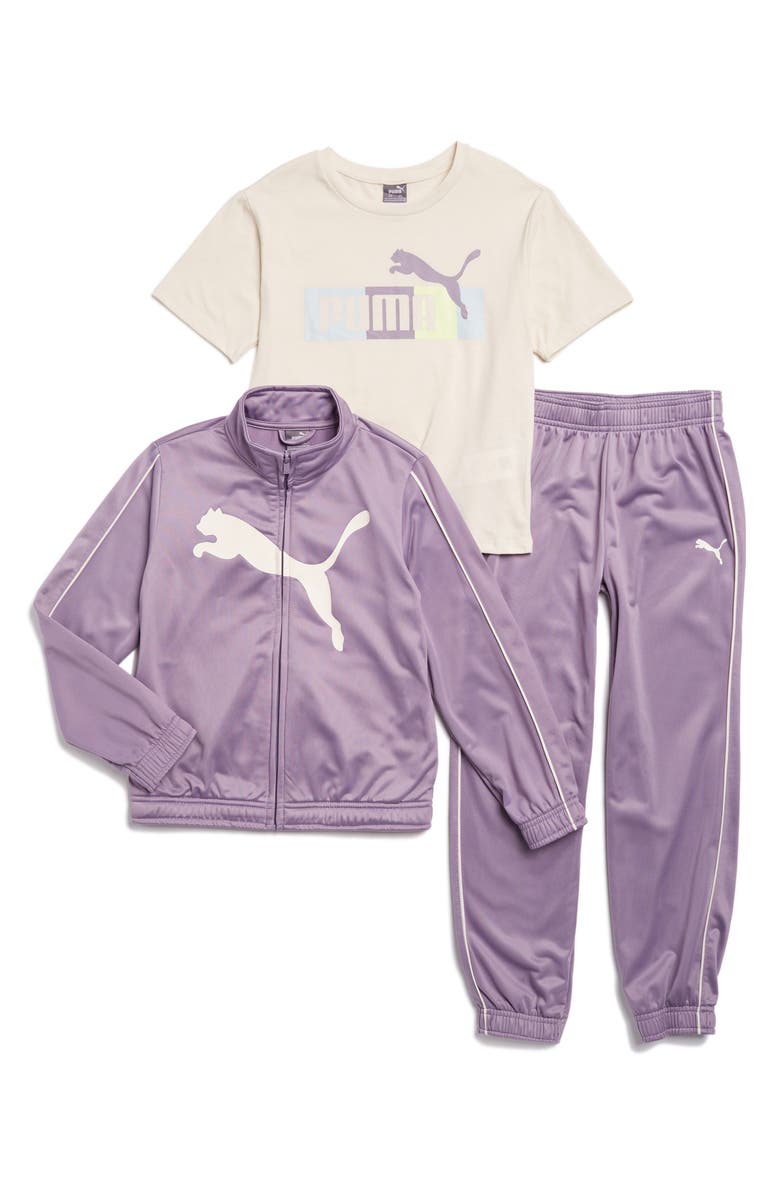 PUMA Kids' Tricot Track Jacket, T-Shirt & Joggers Set | Nordstromrack