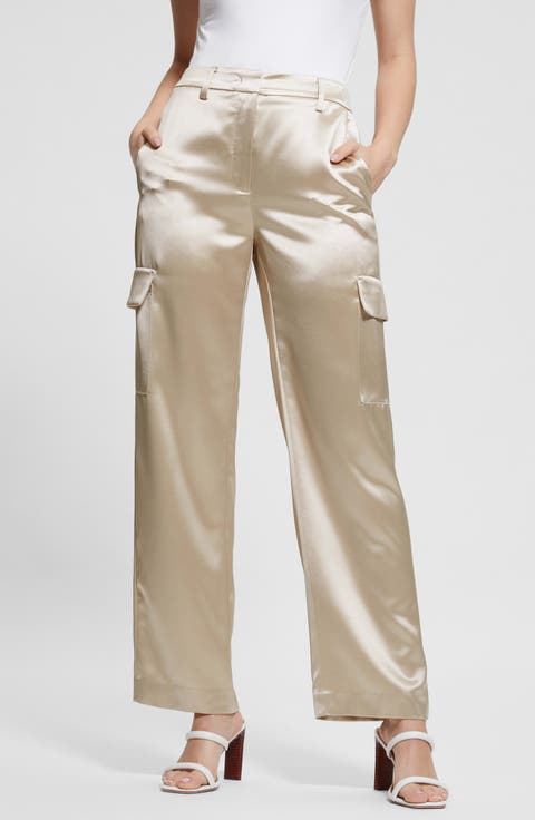 Satin Cargo Pants for Women | Nordstrom