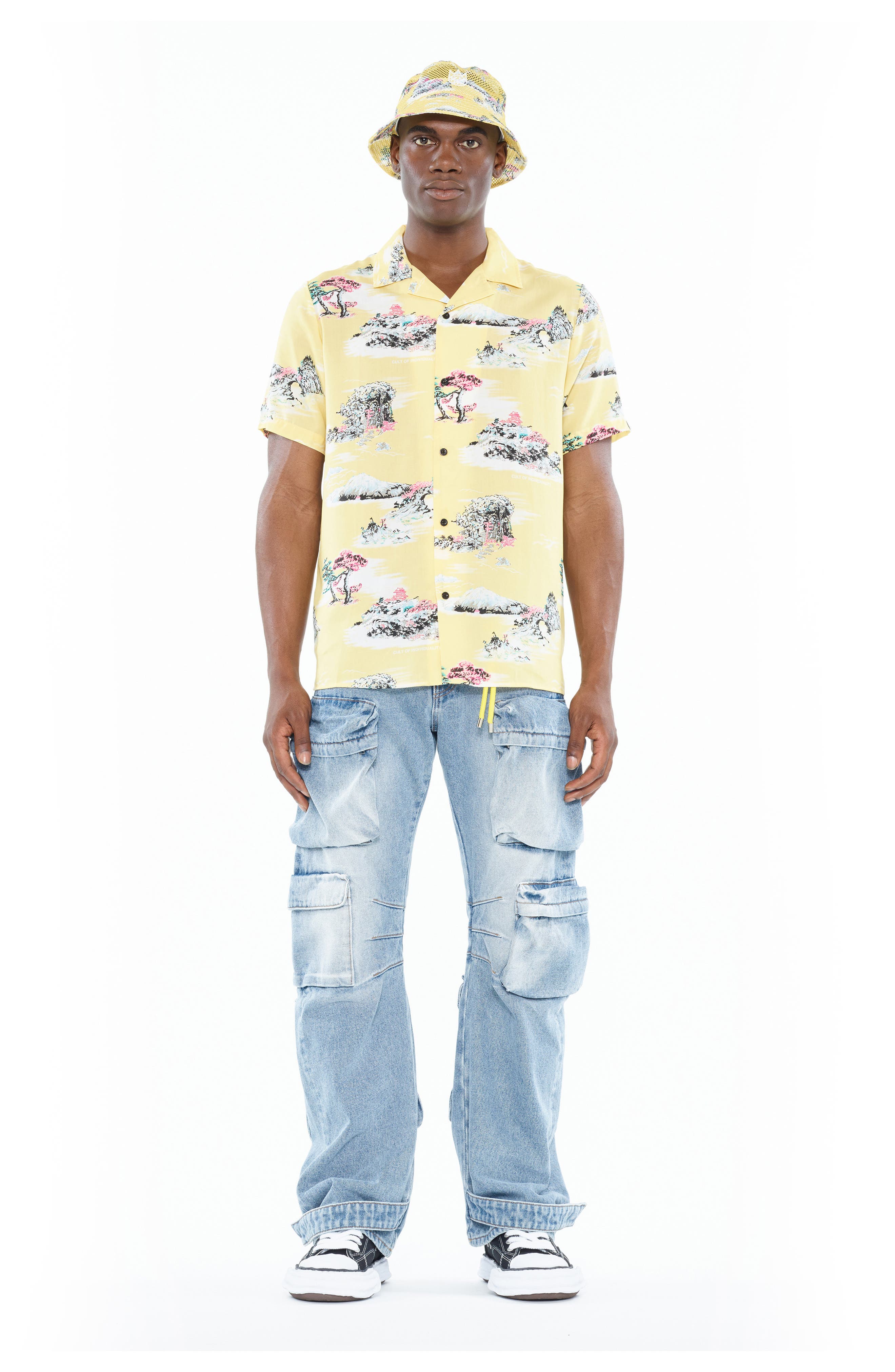Cult of Individuality Print Cotton Camp Shirt | Nordstromrack