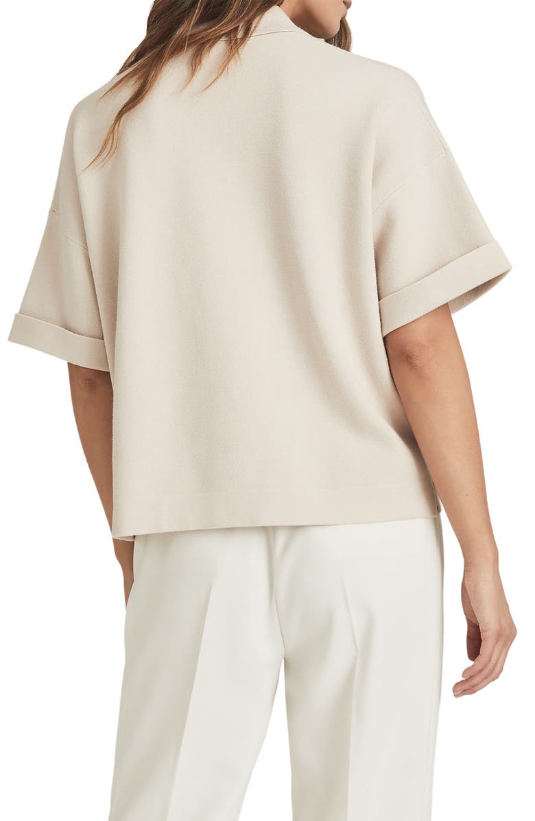 Reiss Jetta Quarter Zip Knit Top | Nordstromrack