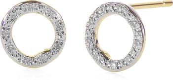 Riva diamond circle stud earrings store