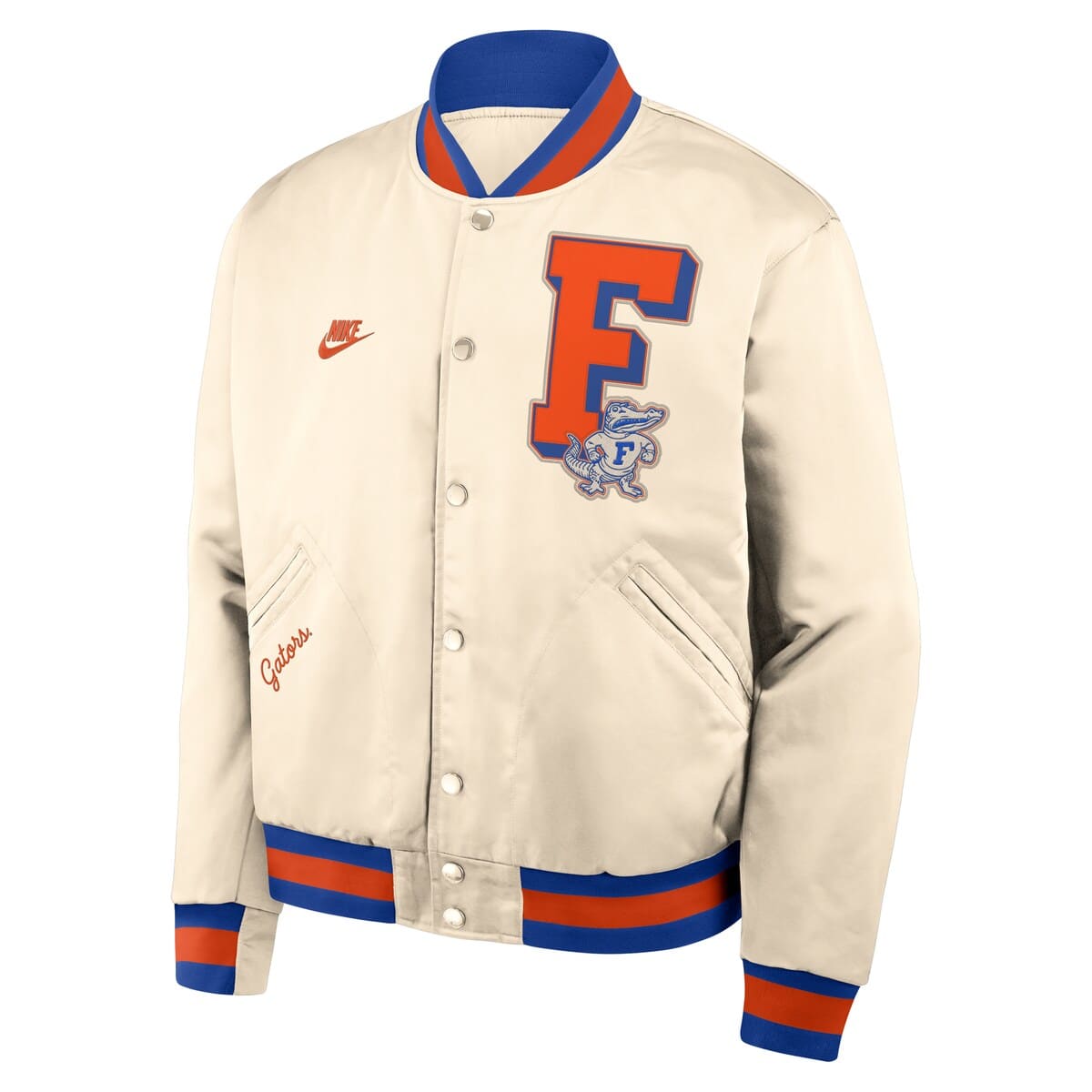 Nike Men's Nike Tan Florida Gators Legacy Full-Snap Bomber Jacket ...