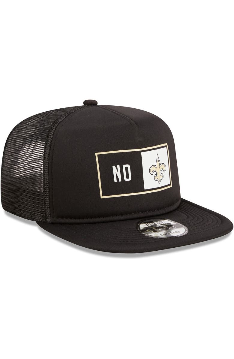 New Era Men's New Era Black New Orleans Saints Balanced Trucker 9FIFTY ...