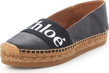 Chloé Woody Logo Convertible Espadrille Flat (Women) | Nordstromrack