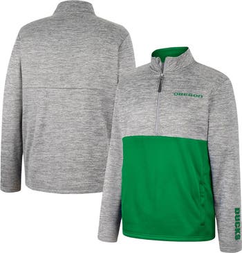 COLOSSEUM Men's Colosseum Gray Oregon Ducks John Half-Zip Jacket ...
