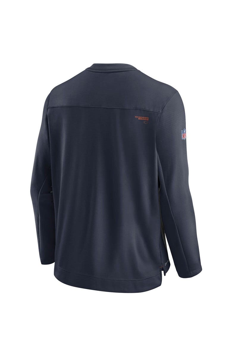 Nike Men's Nike Navy Chicago Bears Sideline Team Performance Pullover ...