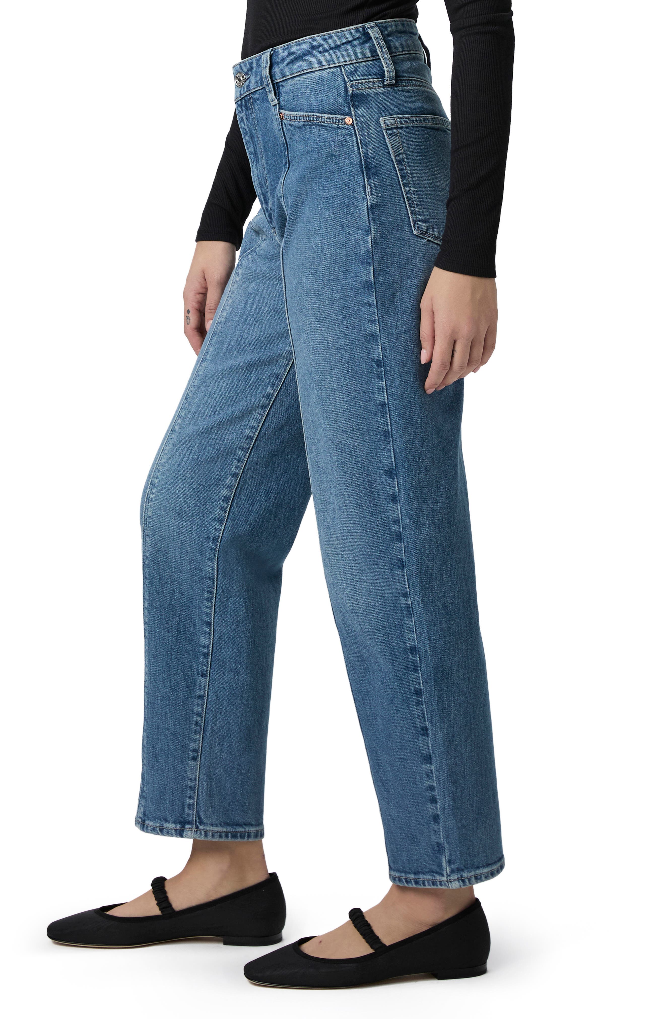 PAIGE Alexis High Waist Ankle Barrel Leg Jeans | Nordstromrack