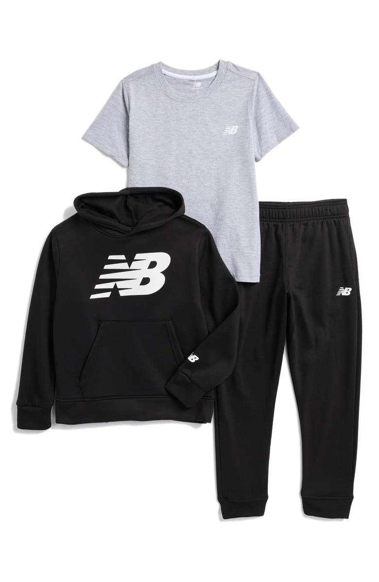 New Balance Kids' Logo T-Shirt, Hoodie & Joggers Set | Nordstromrack