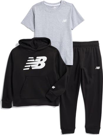 New Balance Kids' Logo T-Shirt, Hoodie & Joggers Set | Nordstromrack