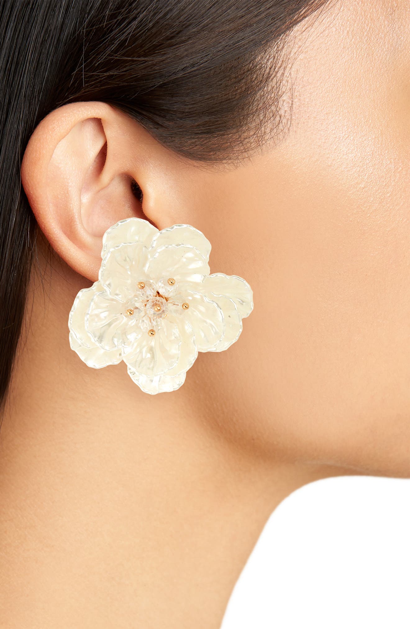 Tasha Floral Imitation Pearl Stud Earrings | Nordstromrack