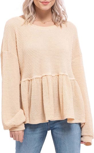 Blu Pepper Waffle Knit Top | Nordstromrack