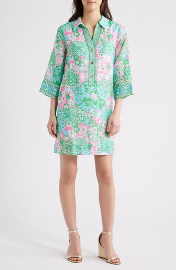 Lilly Pulitzer® Daphne Floral Border Print Tunic Dress | Nordstrom