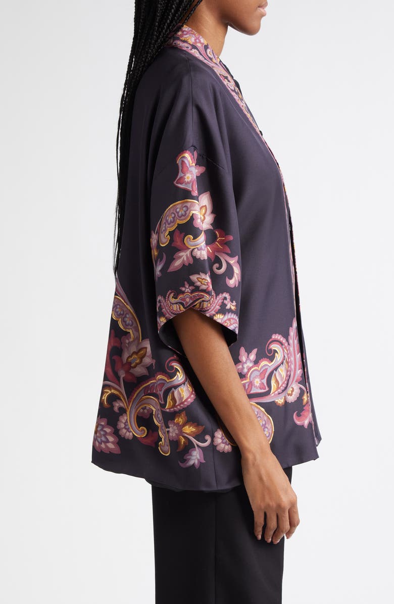Etro Paisley Silk Twill Open Front Jacket | Nordstromrack