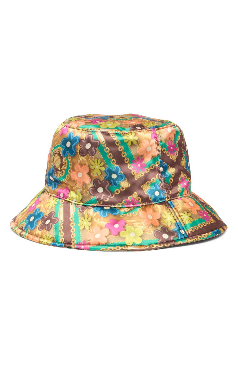 Kurt Geiger London Flower Filigree Satin Bucket Hat | Nordstromrack