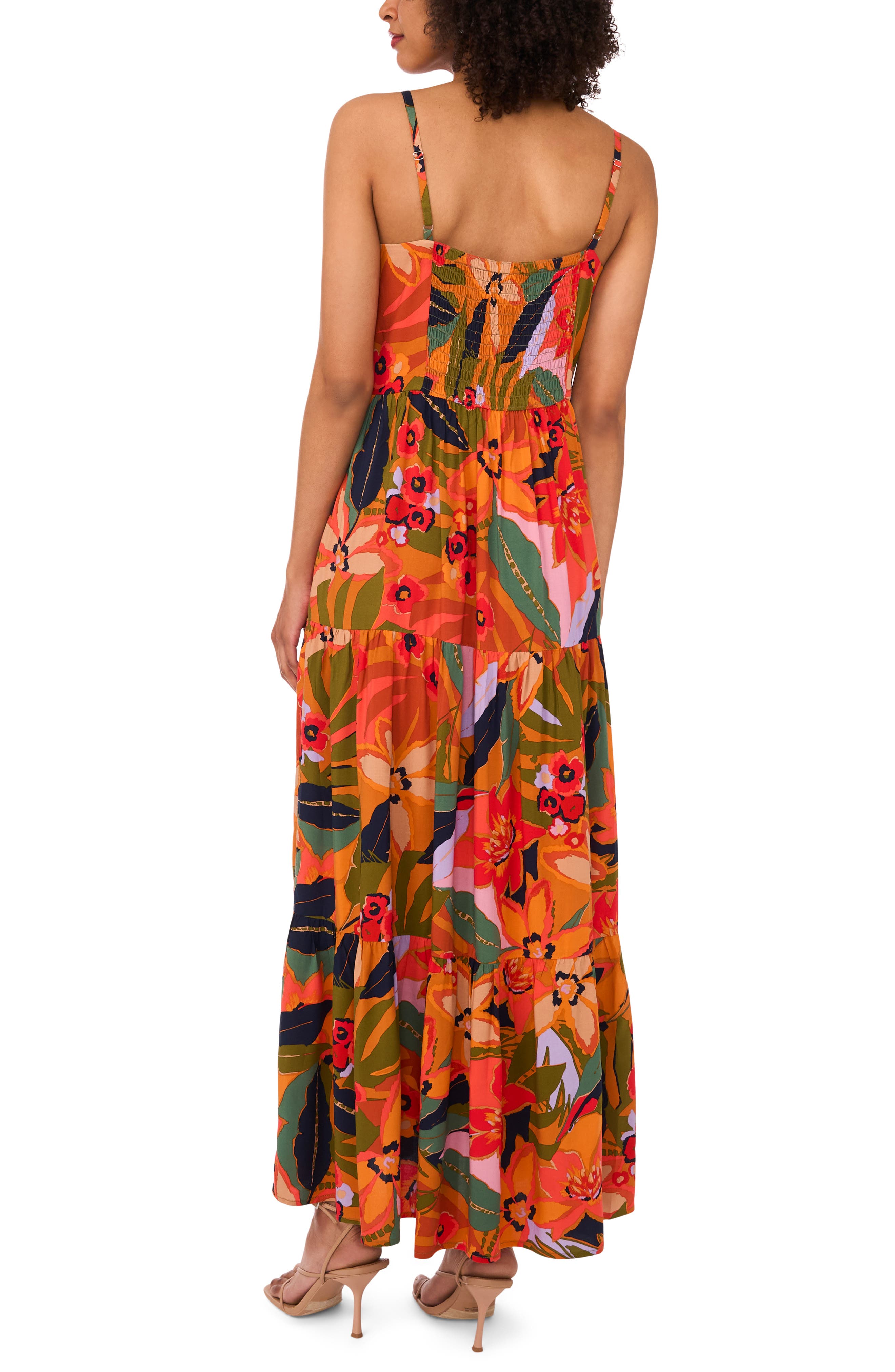 Halogen® Tie Front Tiered Maxi Dress Tie Front Tiered Maxi Dress ...