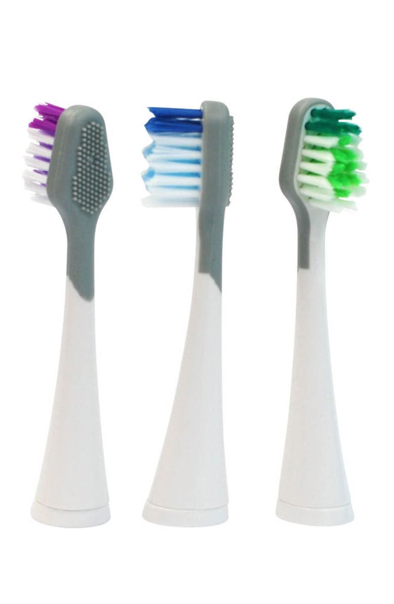 DAZZLEPRO Replacement Brushes for Platinum Sonic Toothbrush - Set of 3 ...