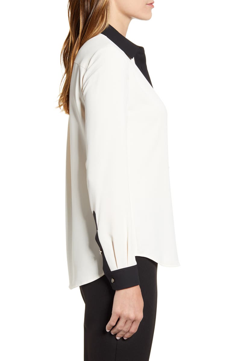 Anne Klein Button Front Blouse | Nordstrom