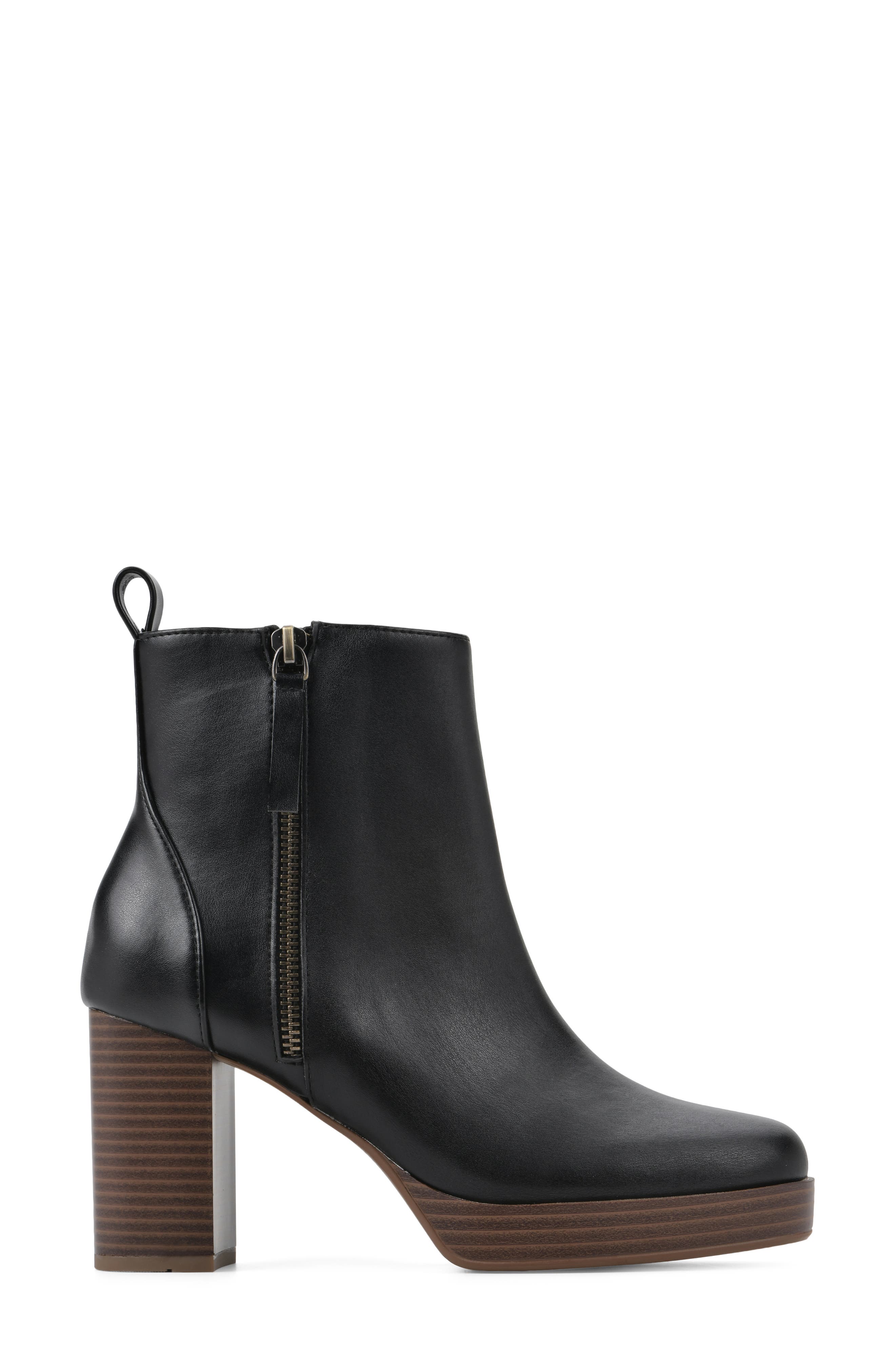White Mountain Footwear Manito Block Heel Platform Bootie (Women ...