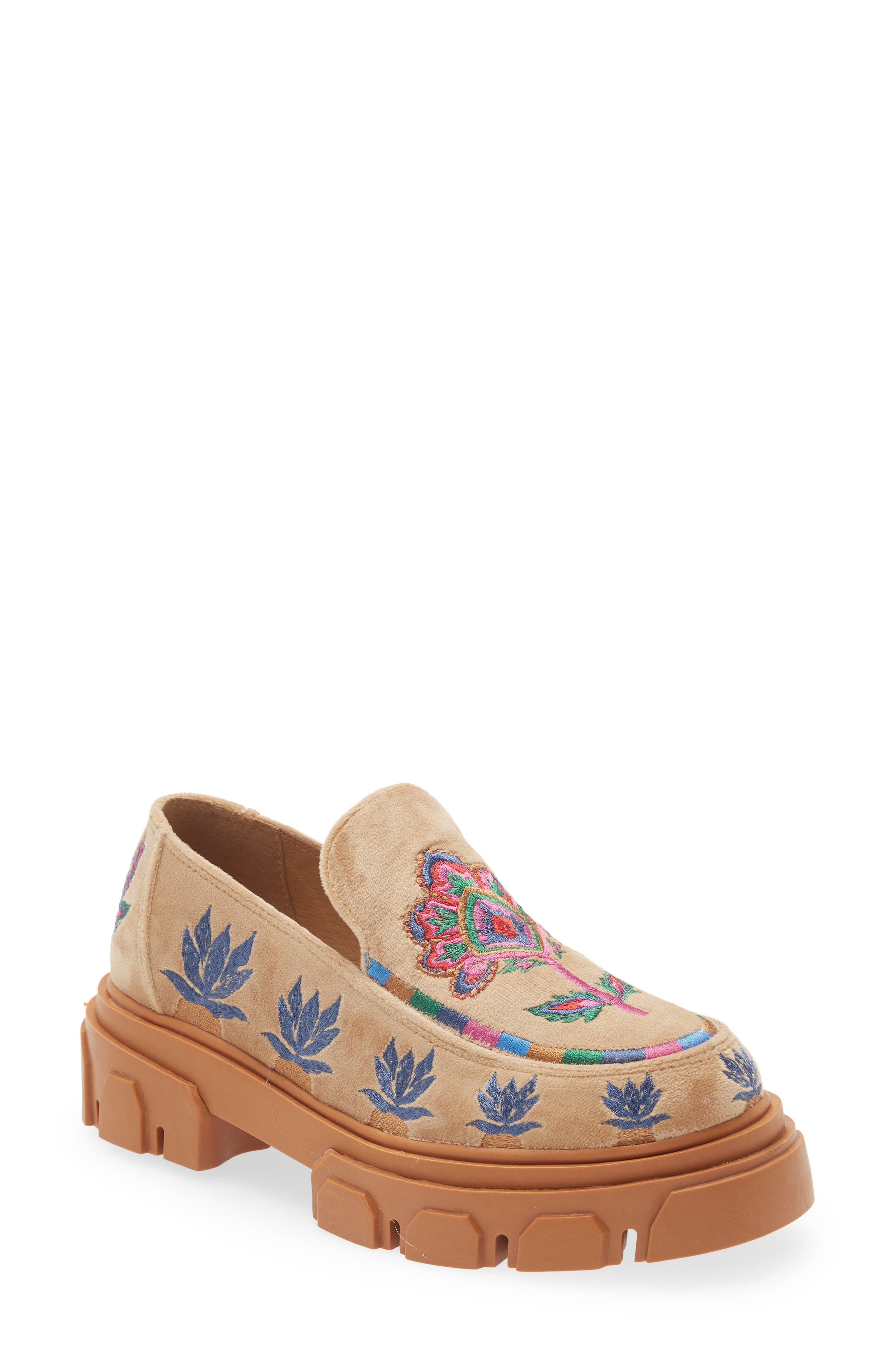 FARM Rio Embroidered Platform Loafer (Women) | Nordstromrack