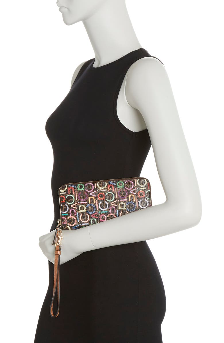 Calvin Klein Logo Zip Top Continental Wallet | Nordstromrack