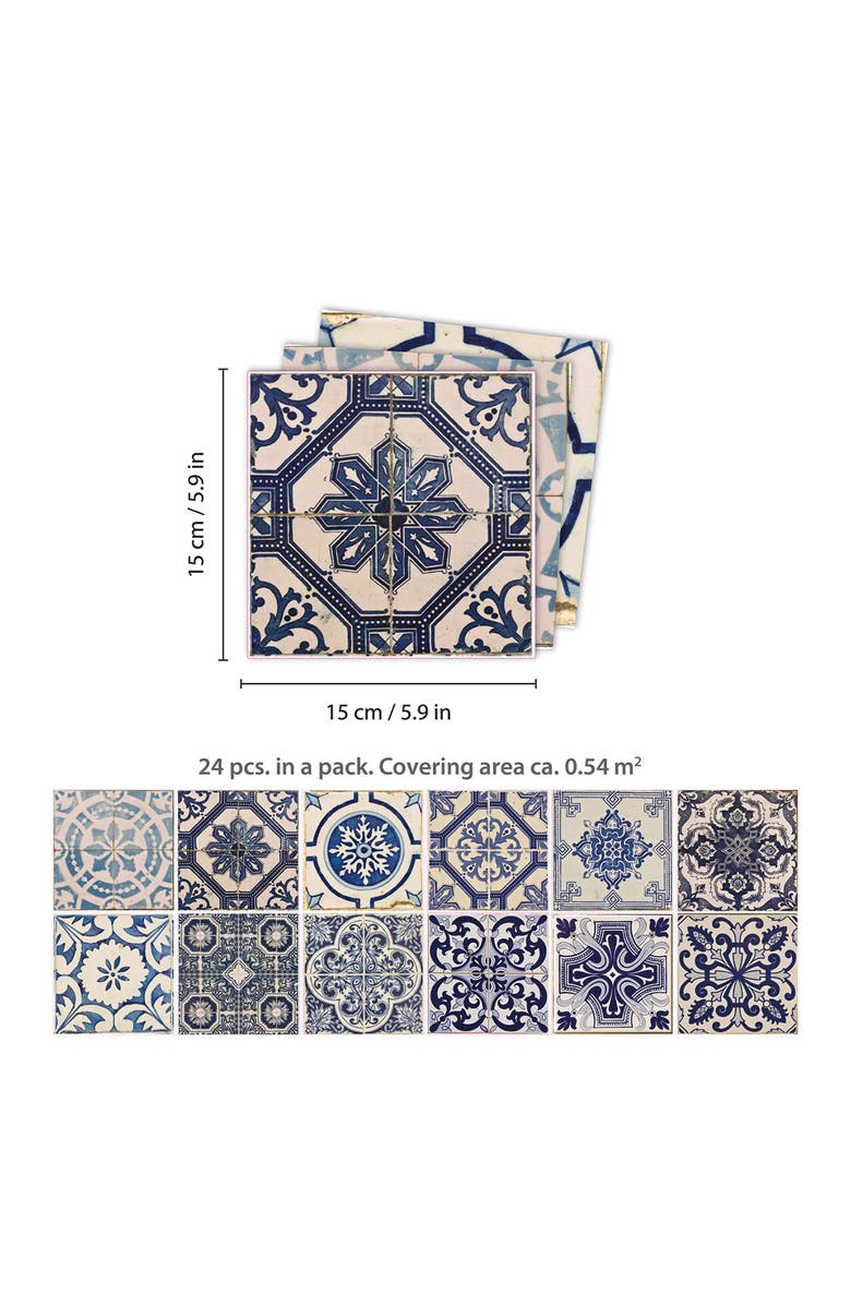 WALPLUS Malaga Spanish 96-Piece Tile Sticker Set | Nordstromrack