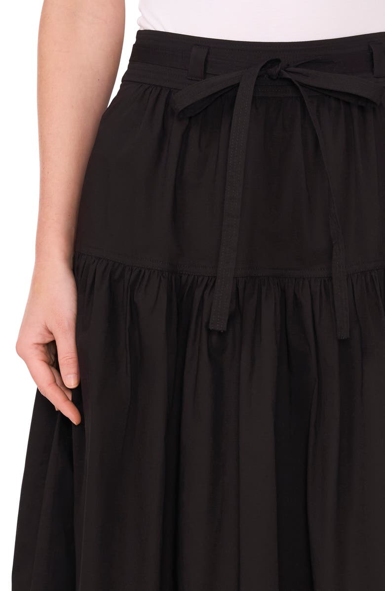 CeCe Tie Waist Cotton Blend Skirt | Nordstromrack
