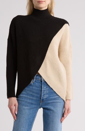 Sanctuary Wrap Colorblock Sweater | Nordstromrack