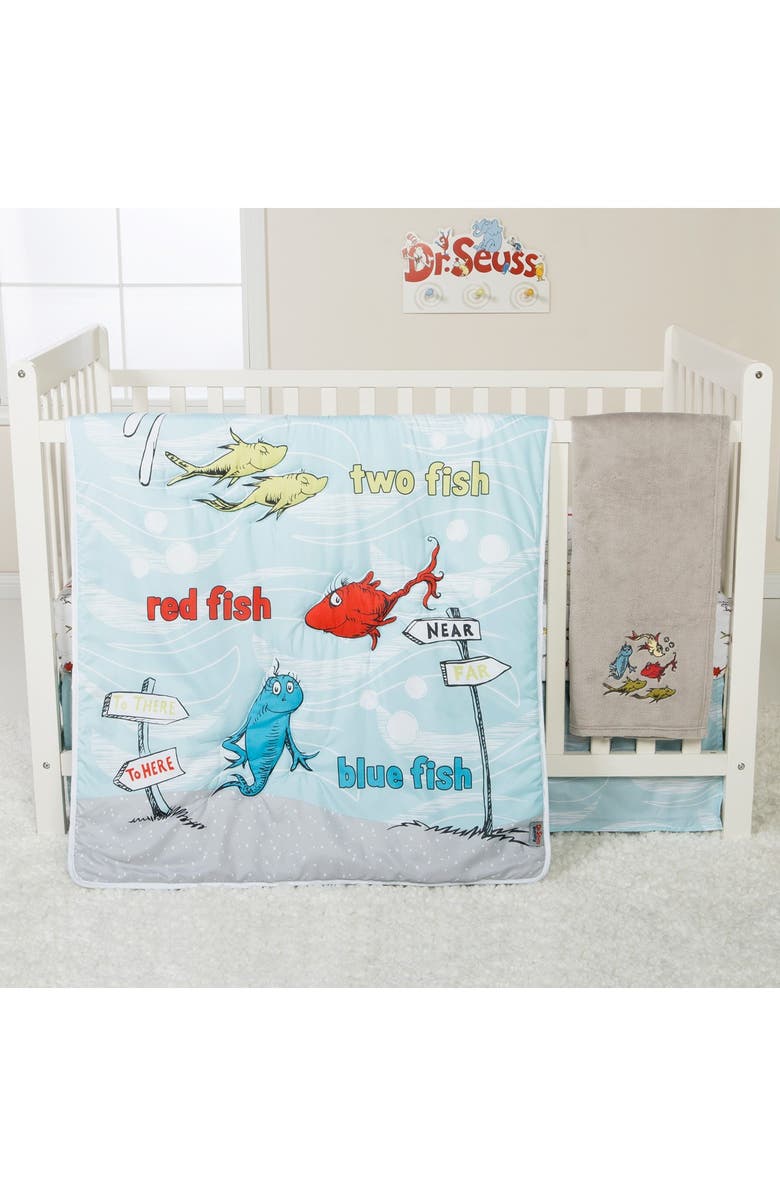 TREND LAB Dr. Suess One Fish Two Fish Crib Bedding Set - 4-Piece Set ...