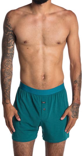 NTH DEGREE Heathered Teal Micro Modal Boxers | Nordstromrack