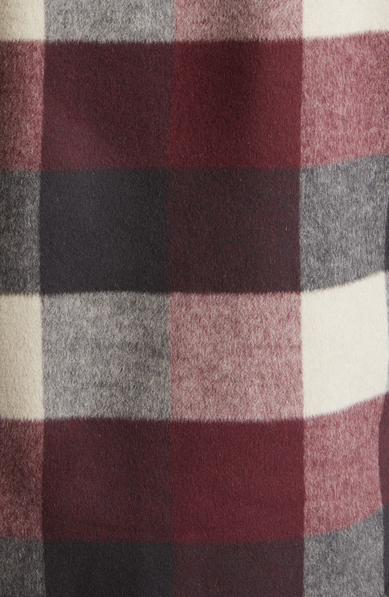 rag & bone Jack Buffalo Check Wool Blend Snap-Up Shirt | Nordstromrack